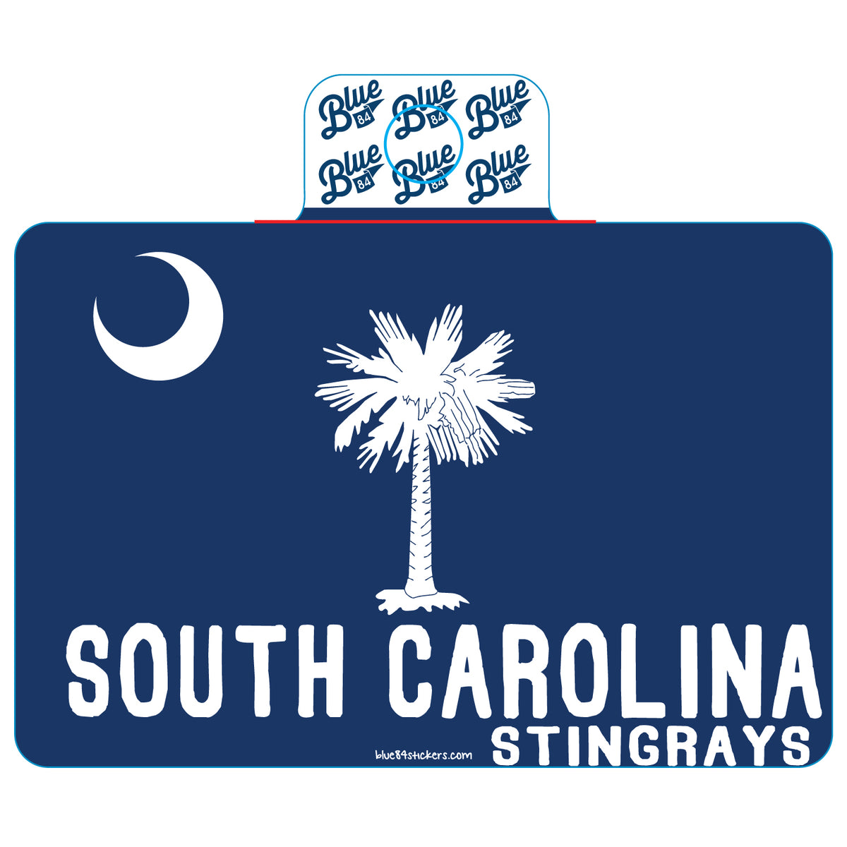 Stingrays State Flag Sticker – South Carolina Stingrays