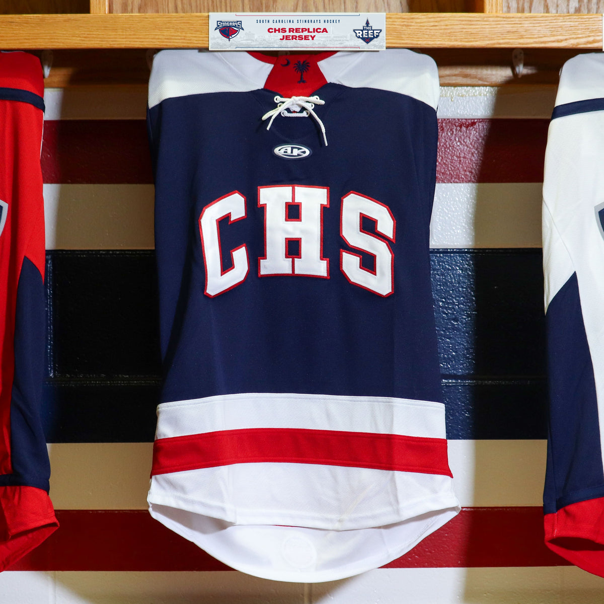 Youth Athletic Knit Stingrays Replica CHS Jersey – South Carolina Stingrays