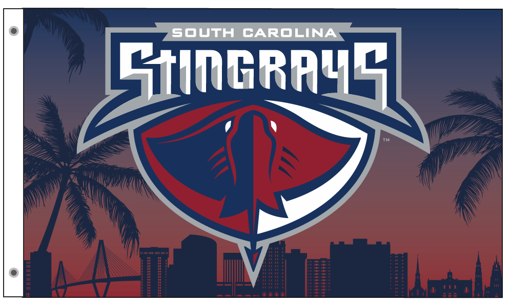 Stingrays Hometown Deluxe House Flag – South Carolina Stingrays