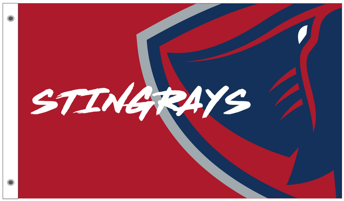 Stingrays Thunderstruck Deluxe House Flag – South Carolina Stingrays
