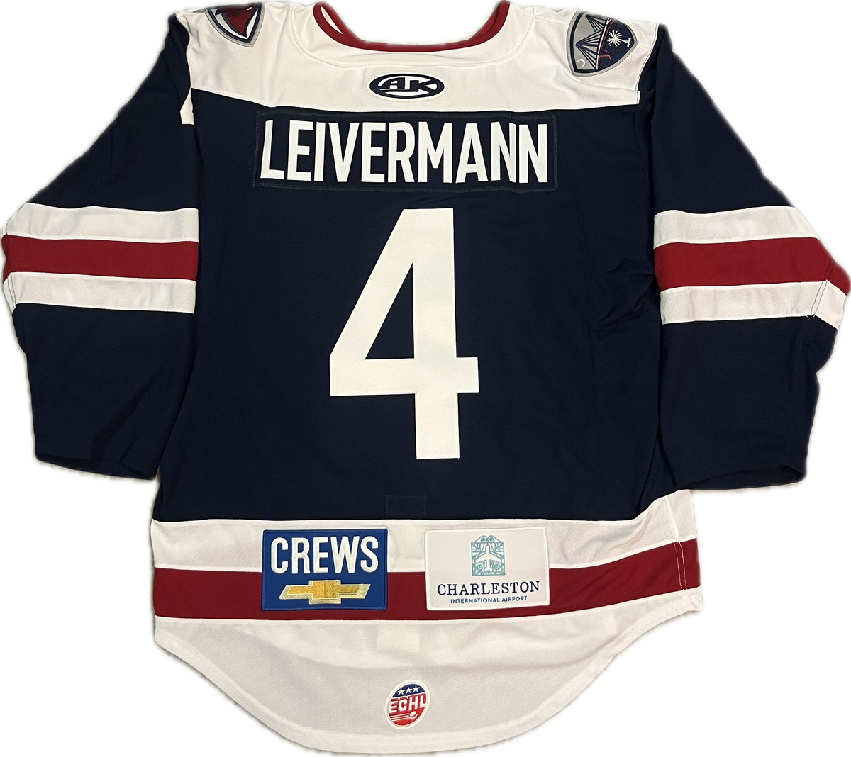 #4 Nick Leivermann Game-Worn Jersey – South Carolina Stingrays