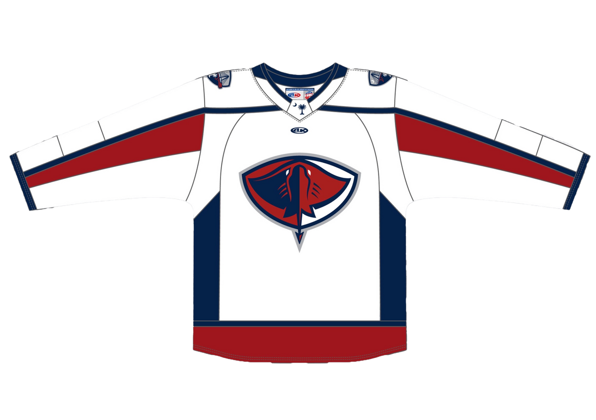 Adult Athletic Knit Stingrays SUBLIMATED Replica White Jersey – South ...